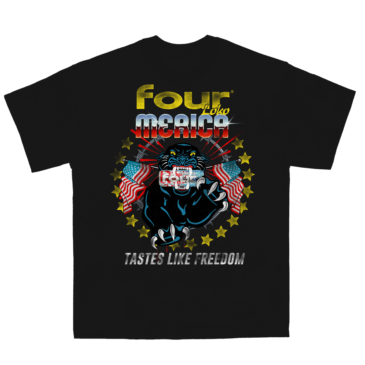 Four Loko America Panther T-Shirt – Four Loko Shop